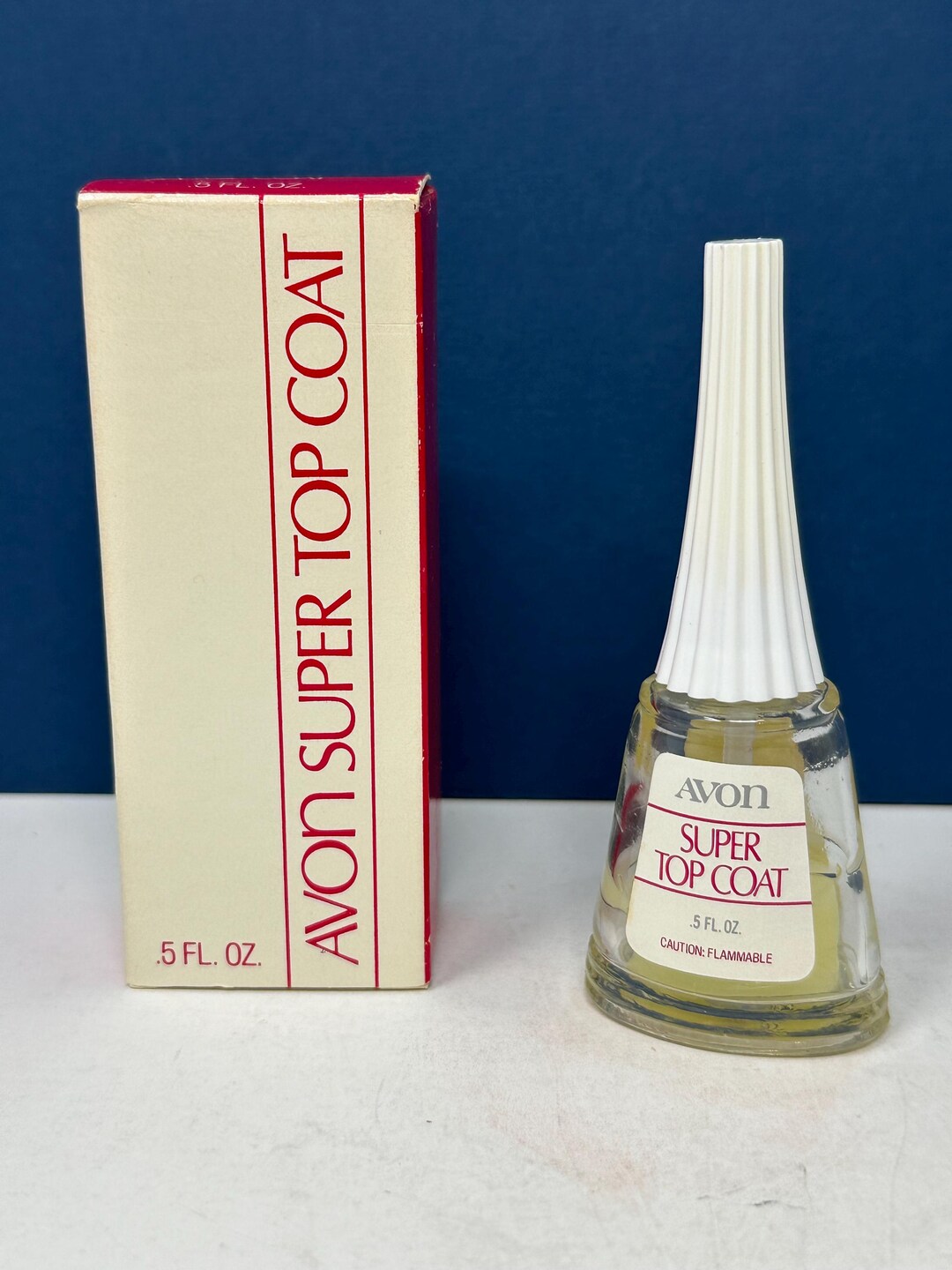 Vintage AVON Super Top Coat - .5 Fl Oz - Original Box - Hard to Find ...