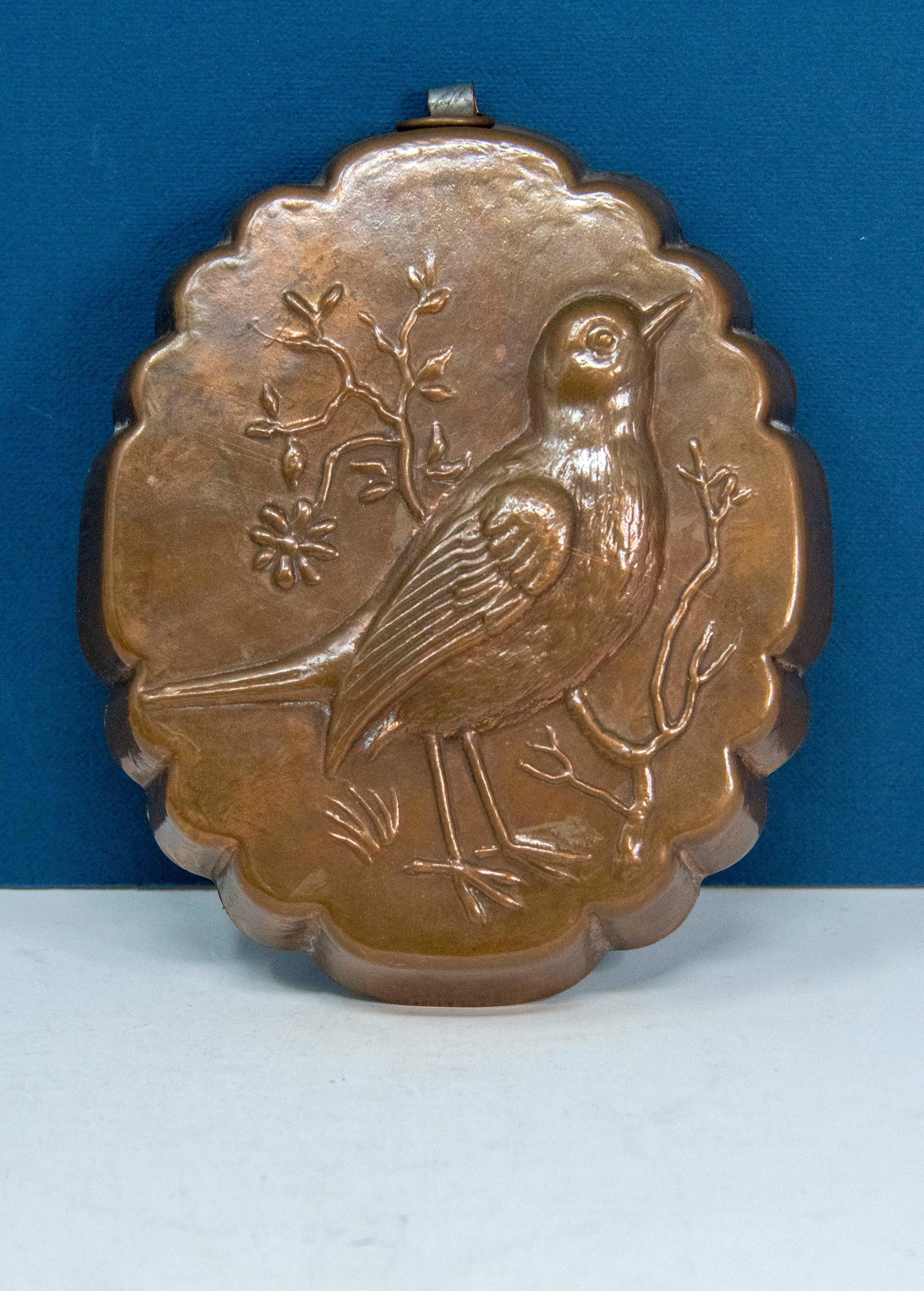 Vintage Copper Robin bird Standing Baking or Candy Mold 4 1/2 Last One ...