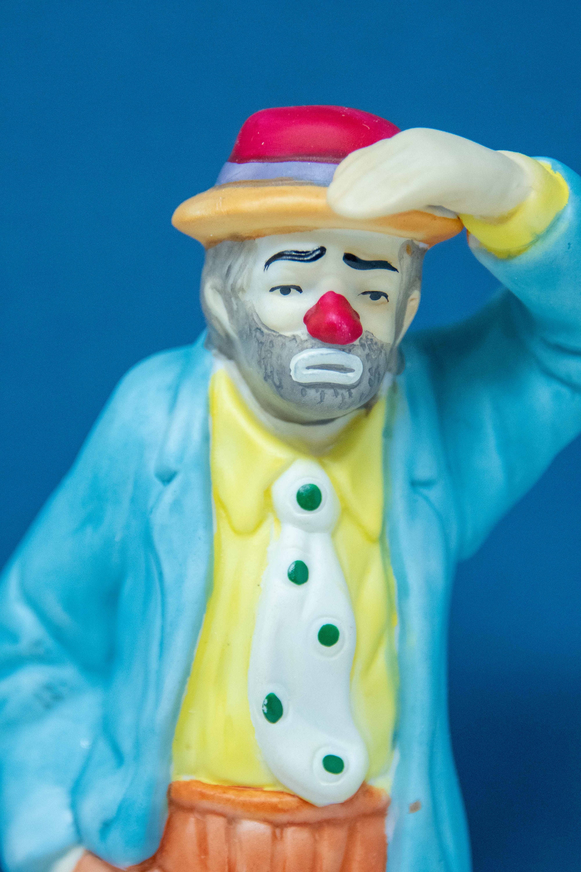 Vintage Emmett Kelly Jr Bisque Clown Hobo Figurine by - Etsy