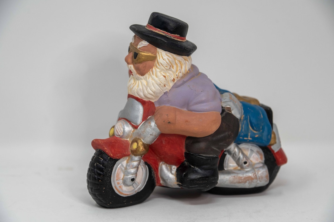 Vintage Motorcycle Coin Bank With Biker Man Riding - Great Gag Gift - Etsy