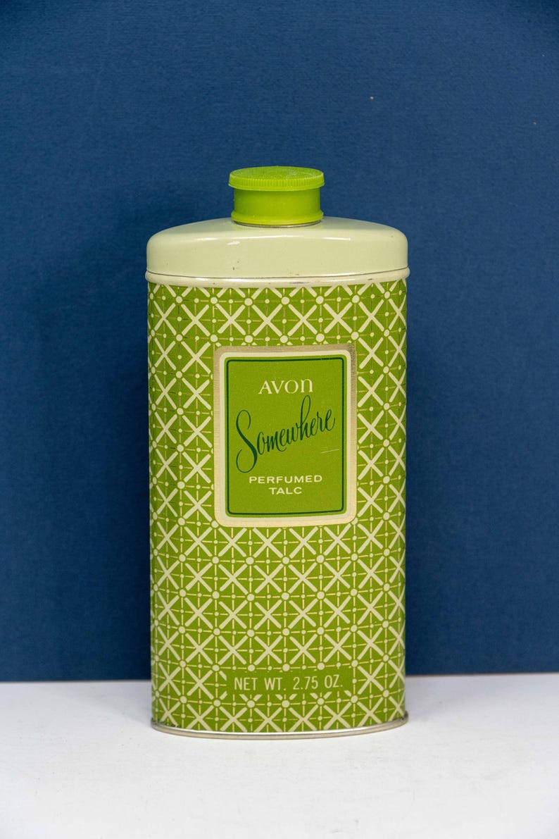 Vintage Avon Somewhere Perfume Talc - Body Powder 2.75 Oz ...