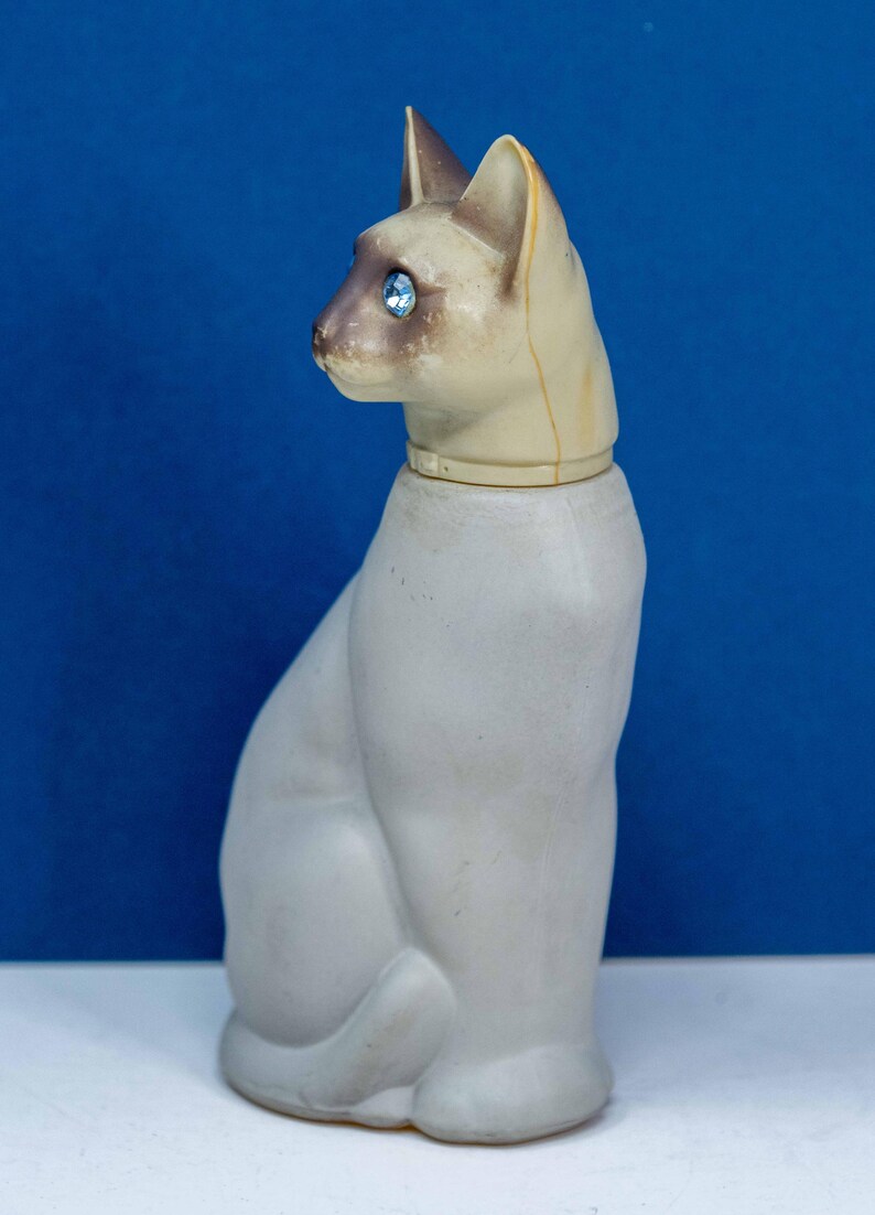 Vintage Avon Siamese Cat With Blue Sparkling Rhinestone Eyes 1980s ...