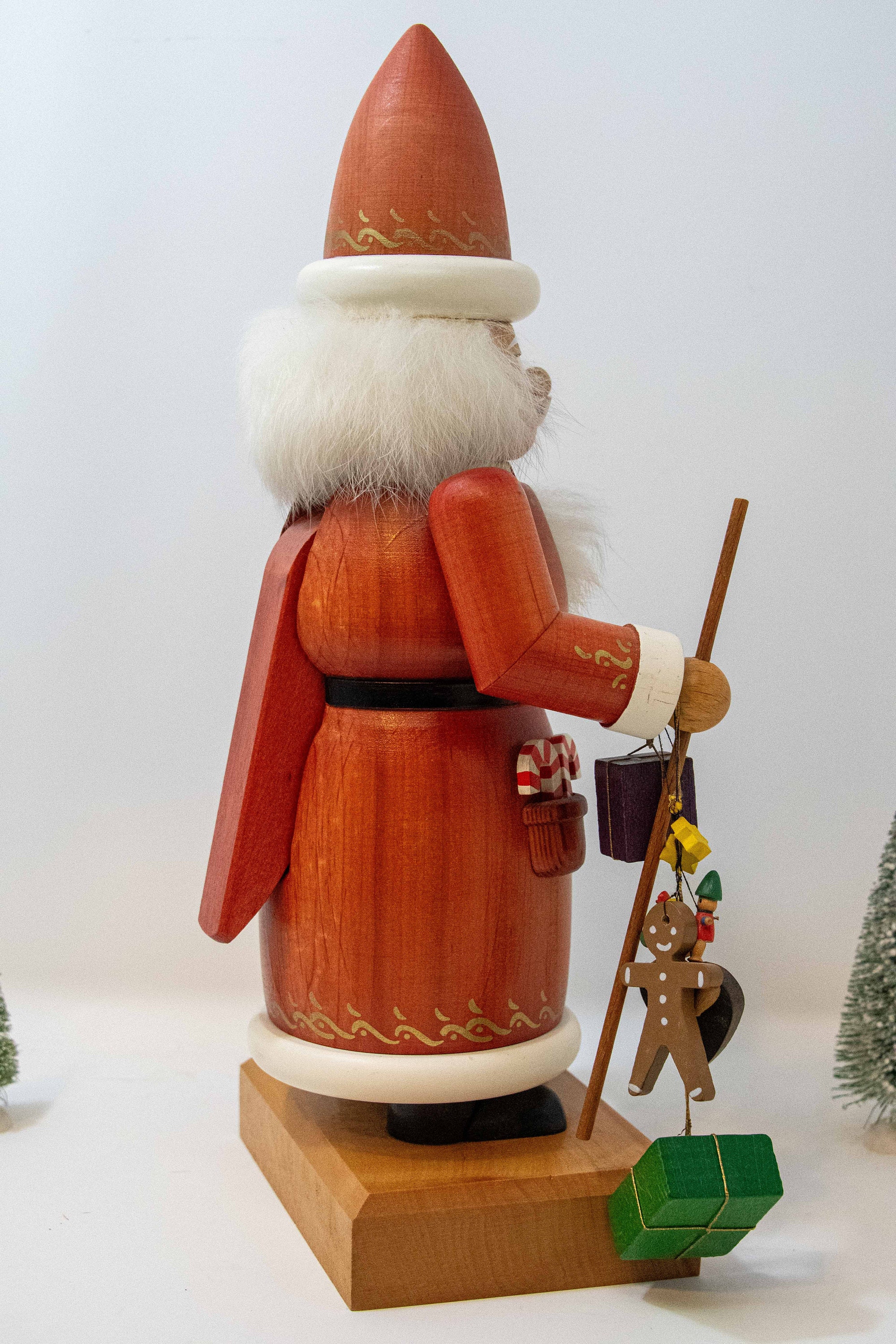 Vintage KWO E. M. Merck old World Christmas Santa With Toys Wooden ...