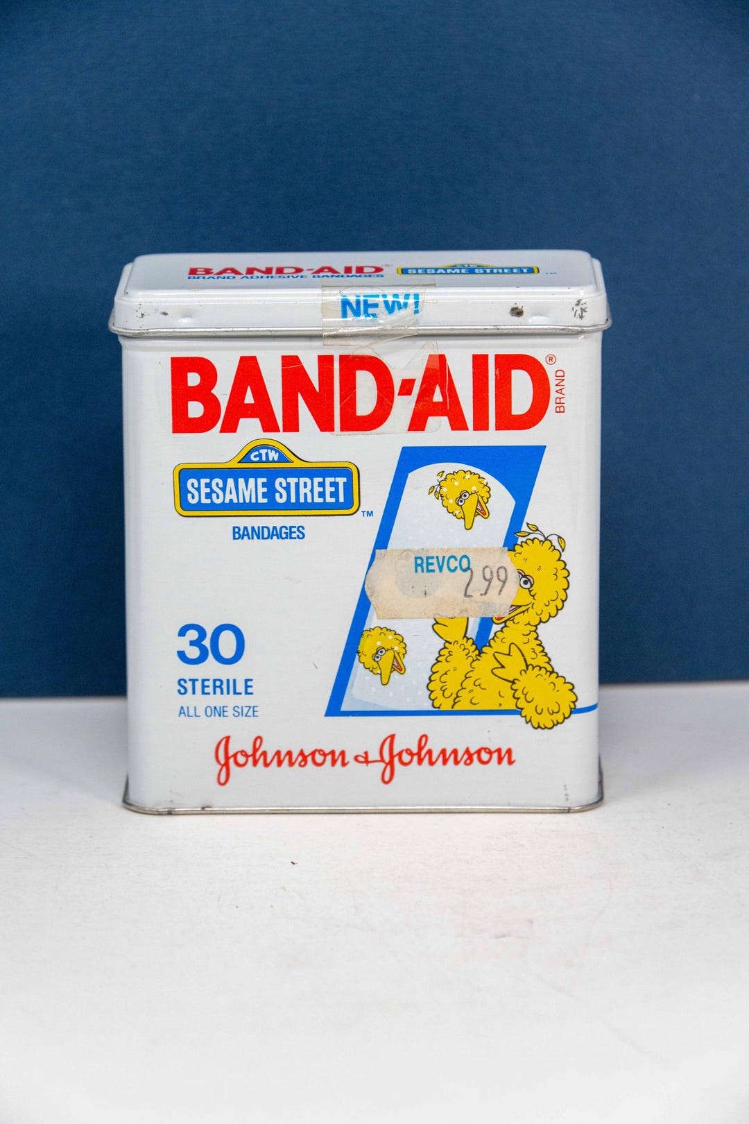Vintage 1990s Sesame Street Band-aid Tin With Big Bird by Johnson ...