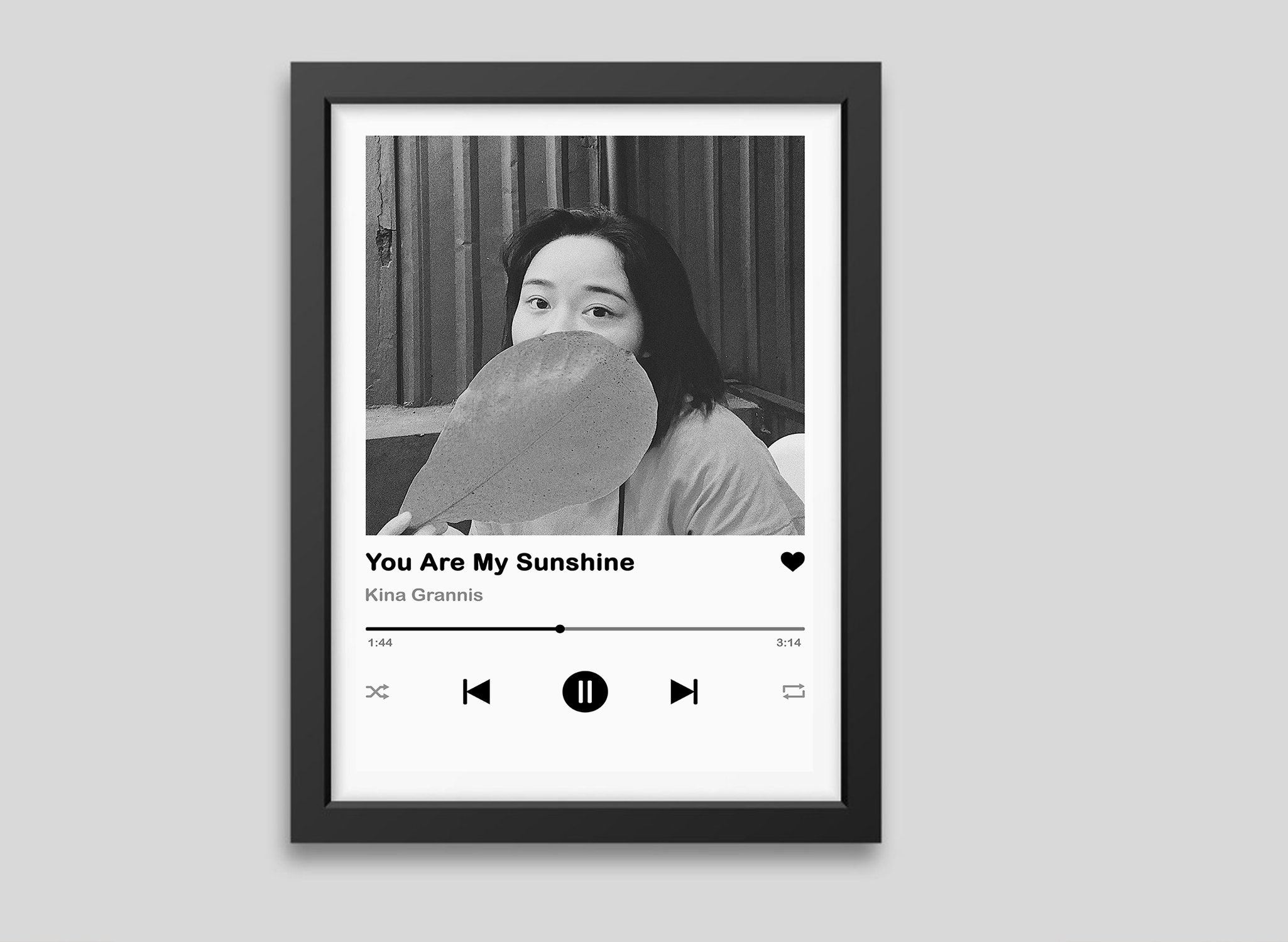 Personalized Spotify Poster With Photo Custom Song Poster | Etsy