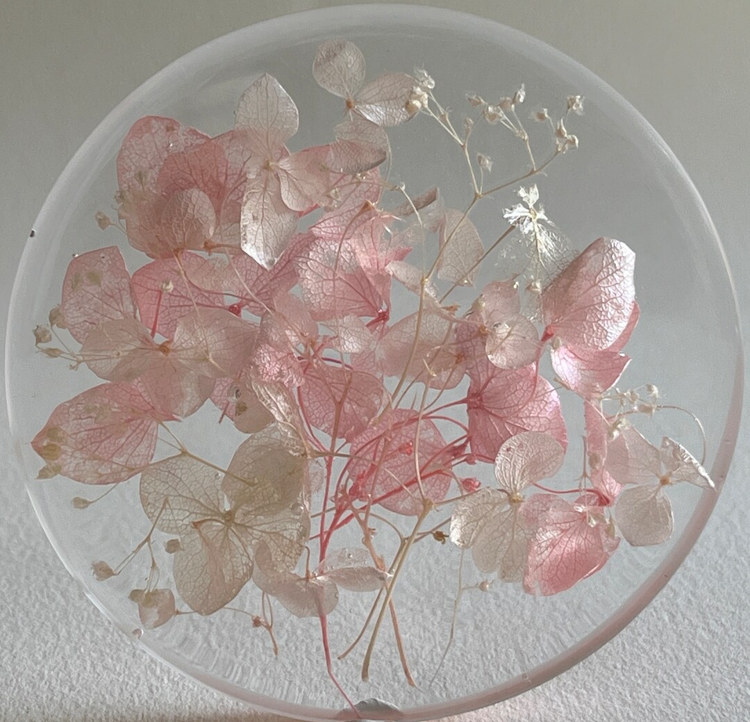 Real Dried Flower Art.exquisite Hydrangeas Resin Art.preserved Flowers ...