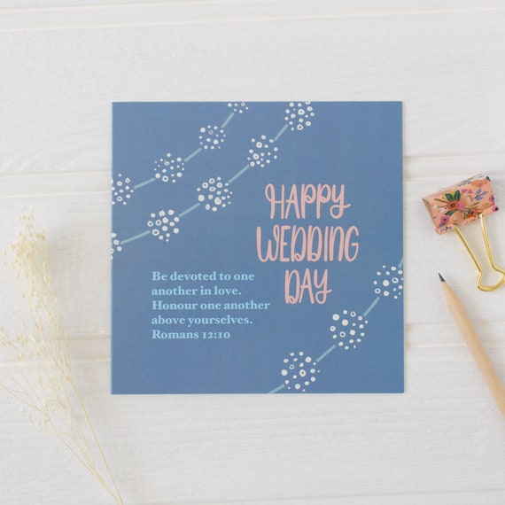 Bible Verse Wedding Card Congratulations on Your Marriage - Etsy