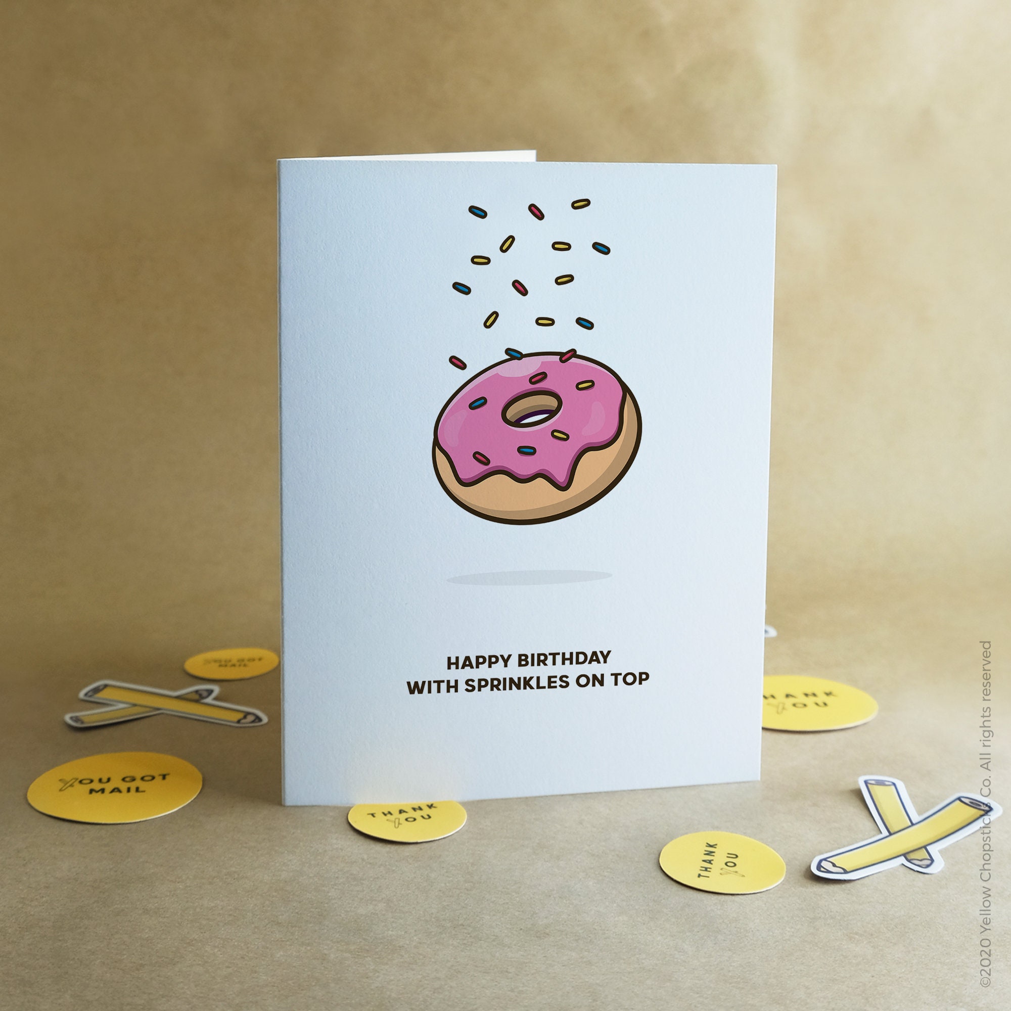 Happy Birthday With Sprinkles on Top Funny Birthday Card - Etsy UK
