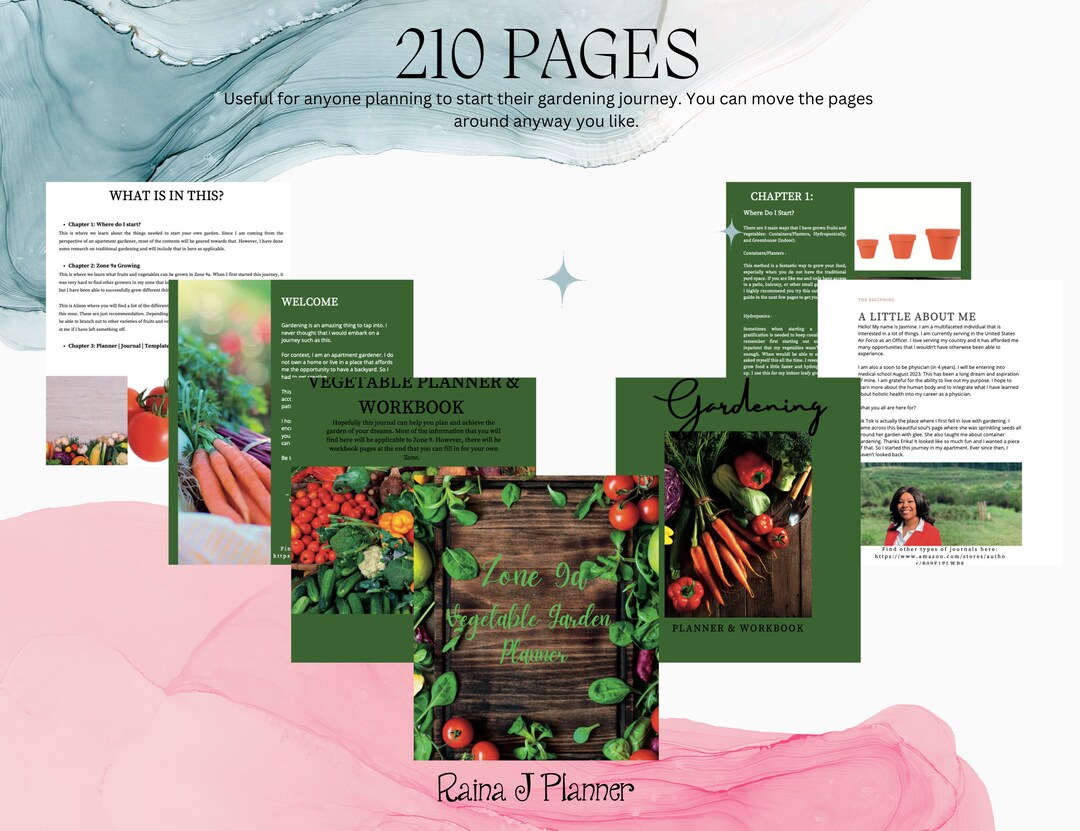 Zone 9a Gardening Planner | Workbook Digital Book - Etsy