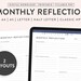 Printable Daily Reflection, Fillable Daily Review Template Goal Planner ...