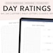 Printable Day Ratings Tracker, A Year in Pixels Yearly Mood Tracker 5 ...