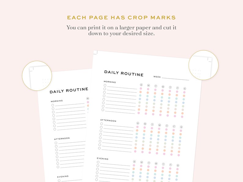 Printable Daily Routine Tracker Fillable Daily Planner - Etsy