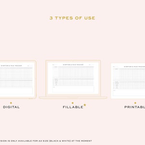 Printable Symptom and Pain Tracker Monthly Pain Level | Etsy