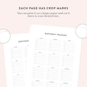 Printable Birthday Tracker, Fillable Birthday Log, Birthday List ...