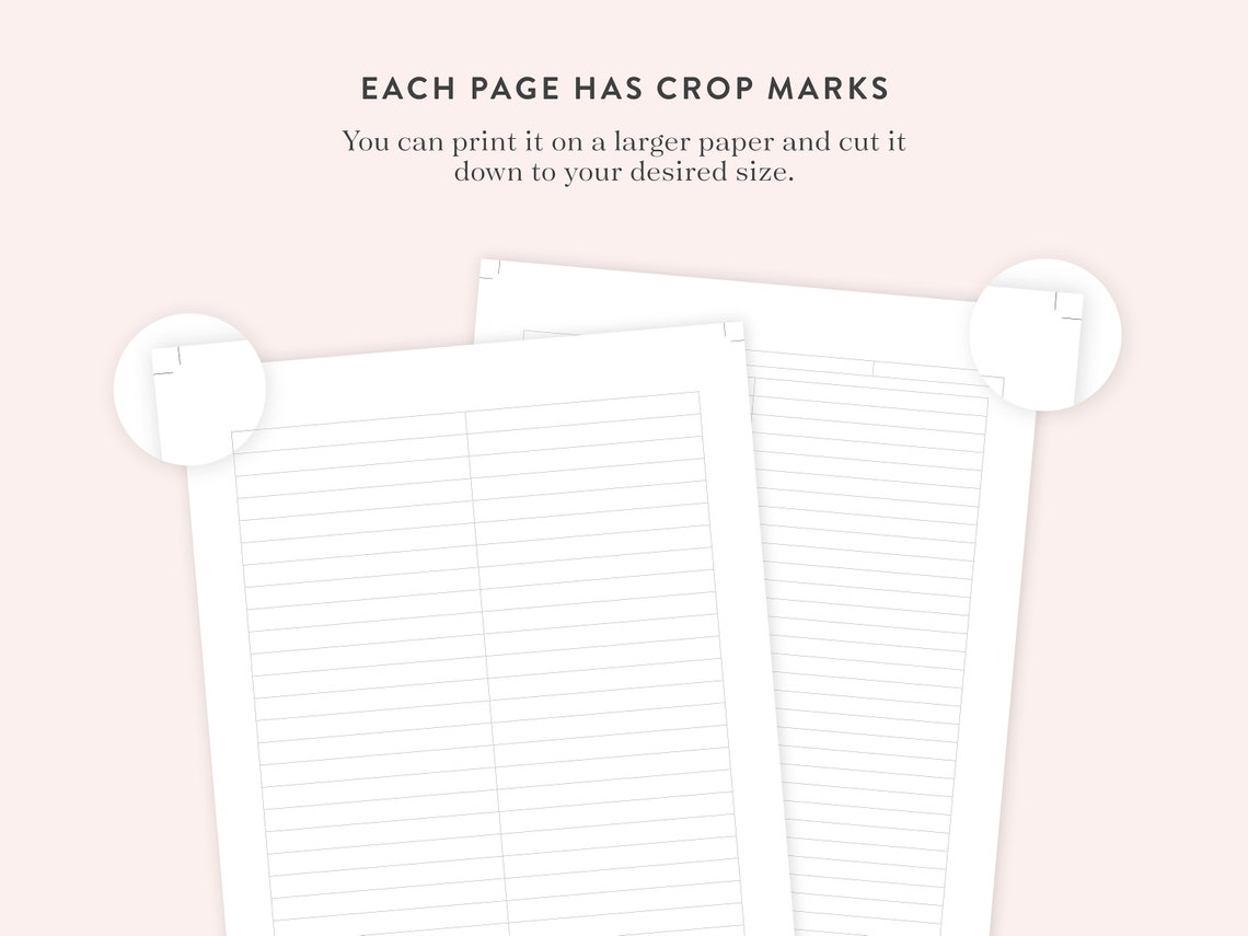 Printable Lined Paper PDF, Ruled Paper, Lined Sheets, College Student ...