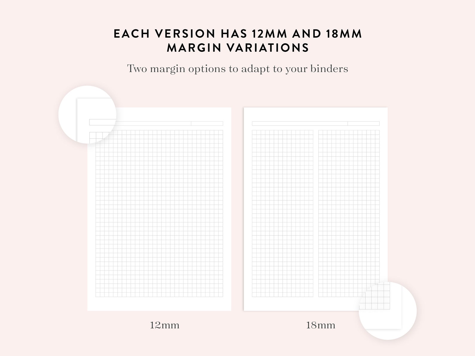 Printable Grid Paper PDF, Grid Sheets, Blank Grid Paper, College ...