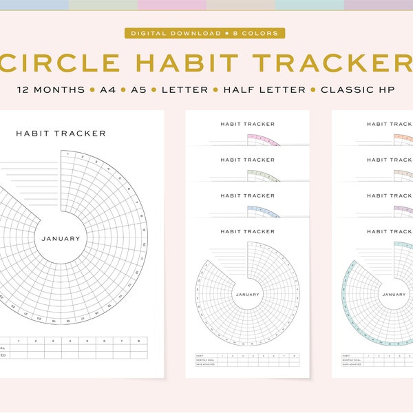 Circle Tracker - Etsy