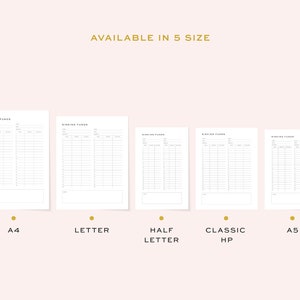 Printable Sinking Funds Tracker, Fillable | Sinking Funds Planner | 5 ...