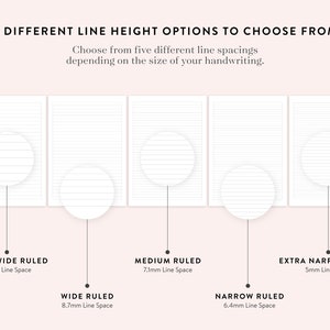 Printable Lined Paper PDF, Ruled Paper, Lined Sheets, College Student ...