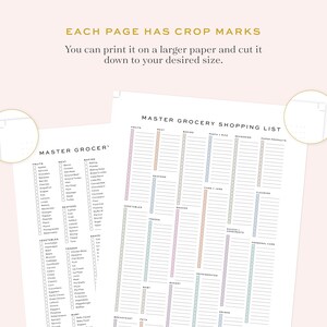 Printable Master Grocery List Fillable Master Shopping List - Etsy UK