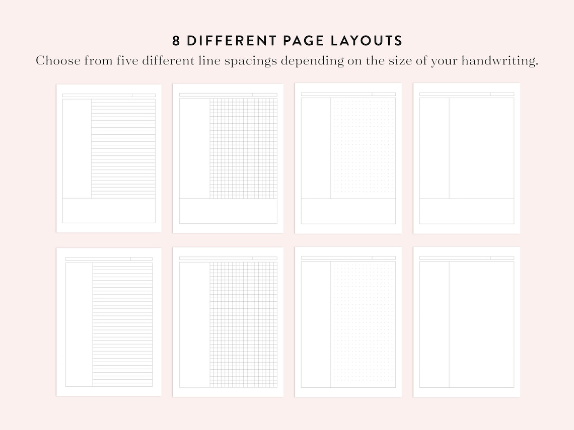 Printable Cornell Notes Paper PDF, Blank Cornell Note Sheets, College ...