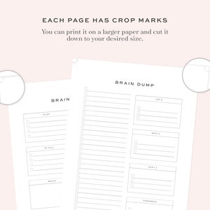 Printable Brain Dump Journal, Thought Organizer, Brain Dump ...