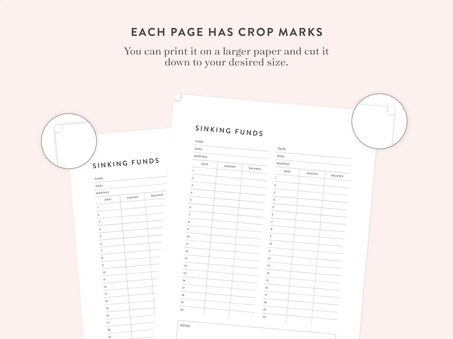 Printable Sinking Funds Tracker Fillable Sinking Funds - Etsy