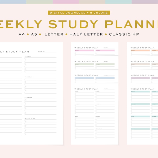 Study Planner - Etsy Australia