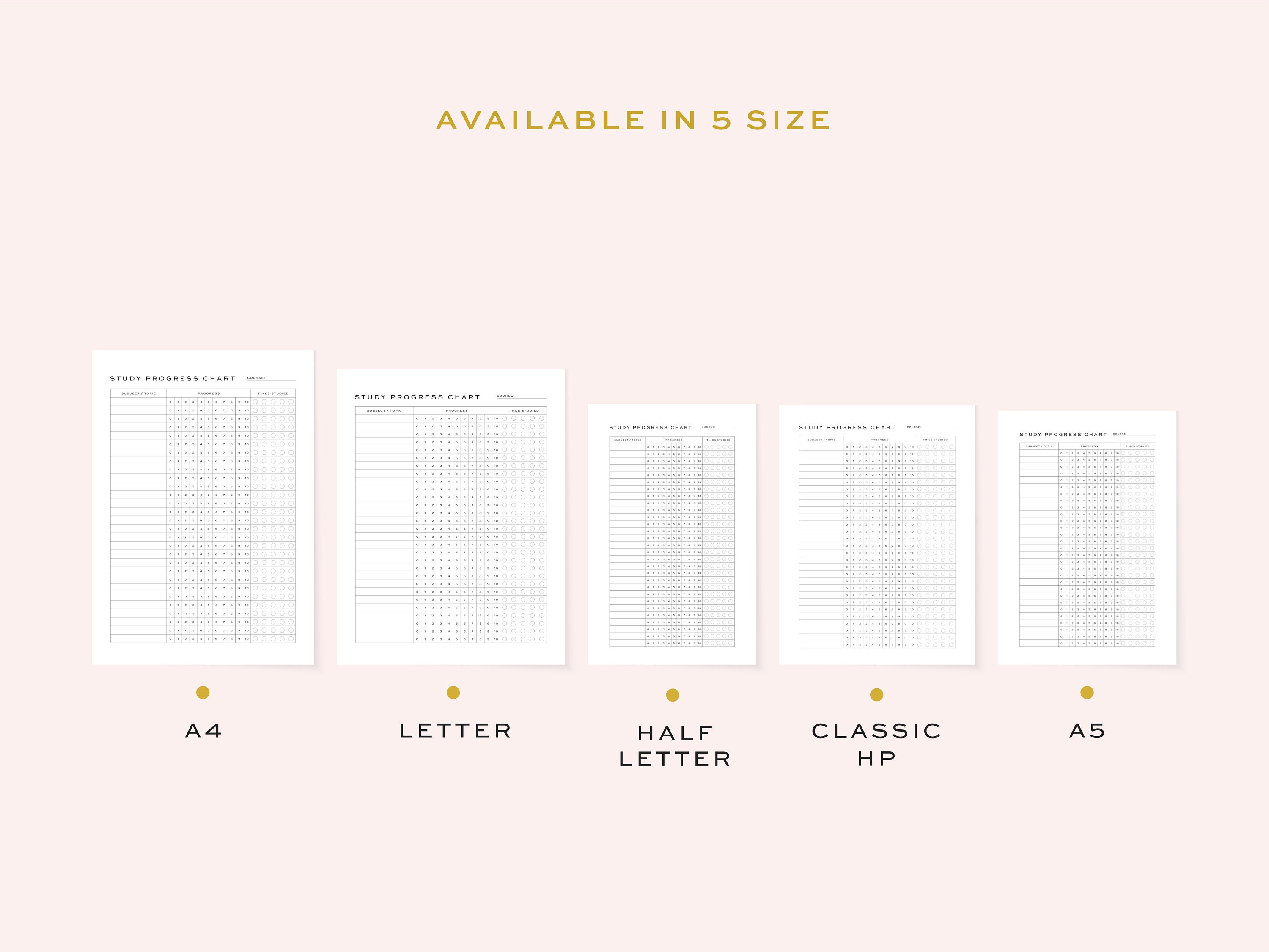 Printable Study Progress Chart, Student Study Planner, Study Progress ...