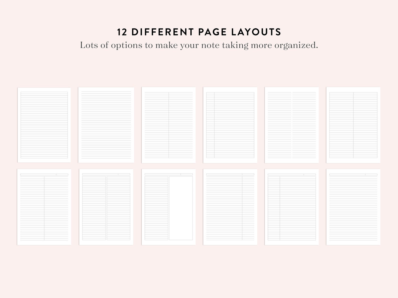 Printable Lined Paper PDF, Ruled Paper, Lined Sheets, College Student ...