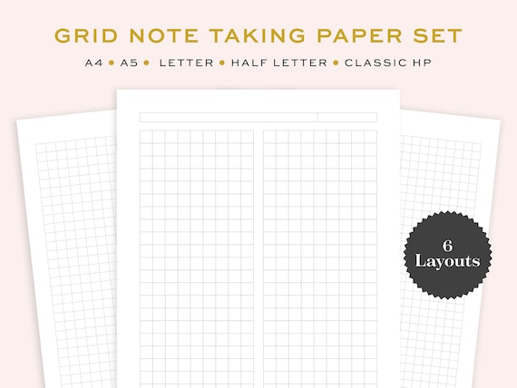 Printable Grid Paper PDF Grid Sheets Blank Grid Paper - Etsy