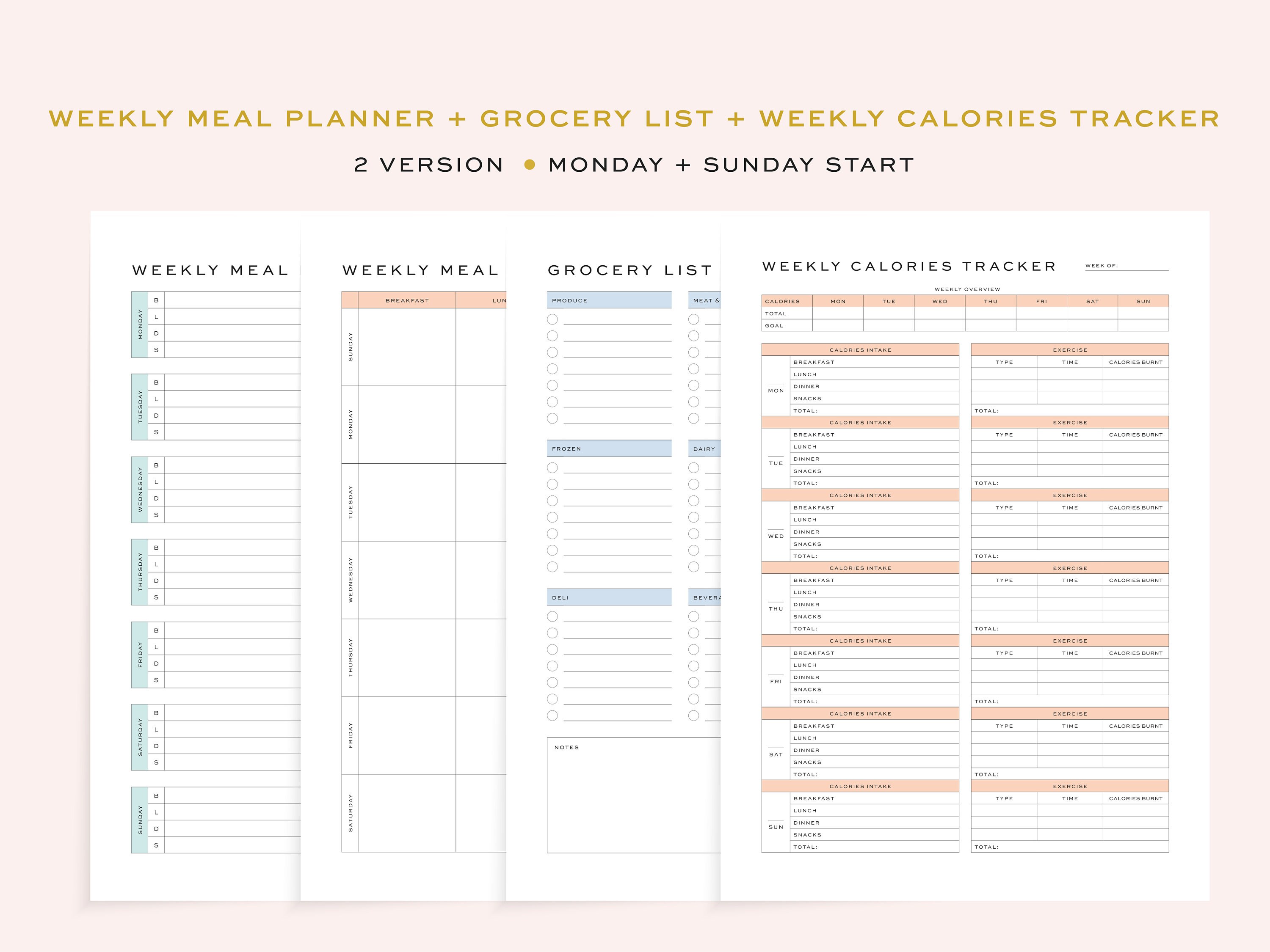 Printable Intermittent Fasting Planner IF Diet Planner Set - Etsy UK