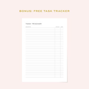 Printable Project Planner, Fillable | Productivity Planner and Task ...