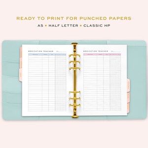 Printable Medication Tracker, Fillable | Weekly and Monthly Medication ...