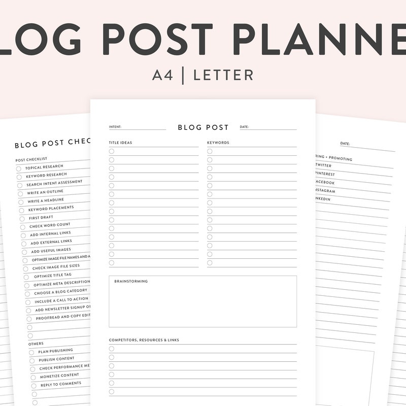 Blog Printable - Etsy