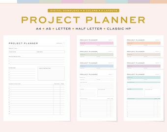 Project Planner Printable - Etsy