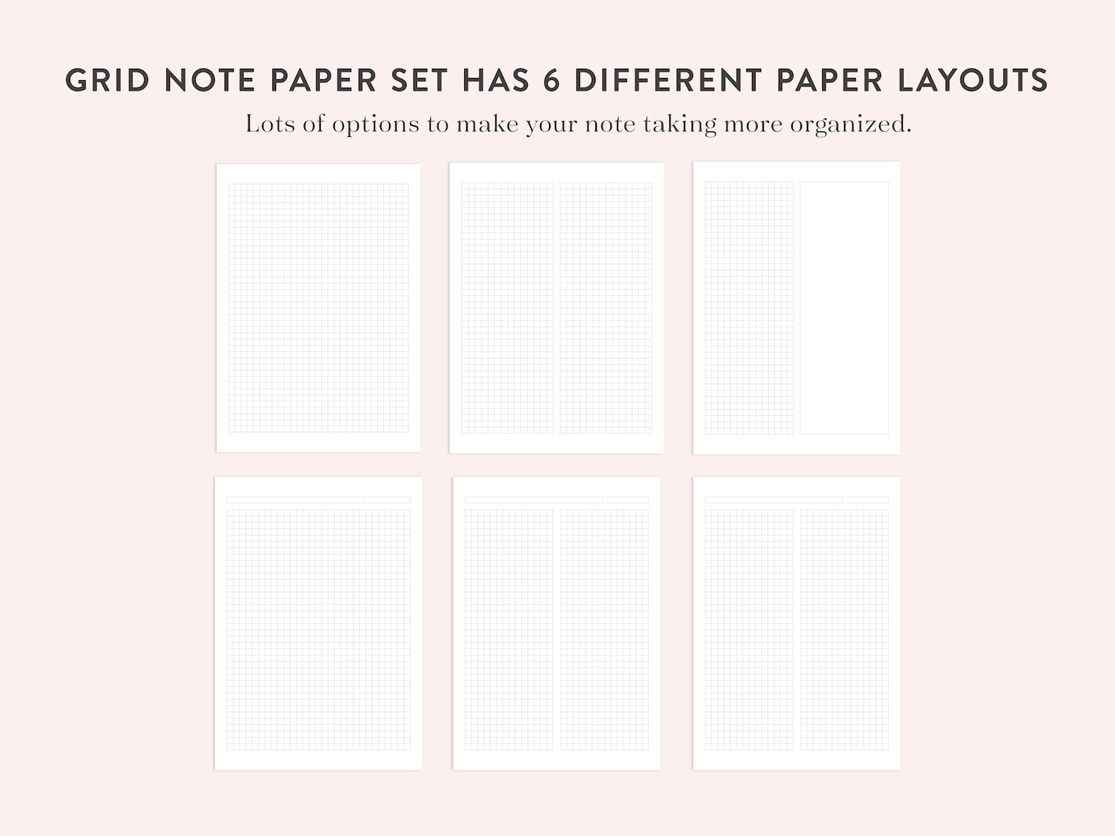 Printable Note Taking Bundle, Ruled / Lined Paper, Cornell Notes ...