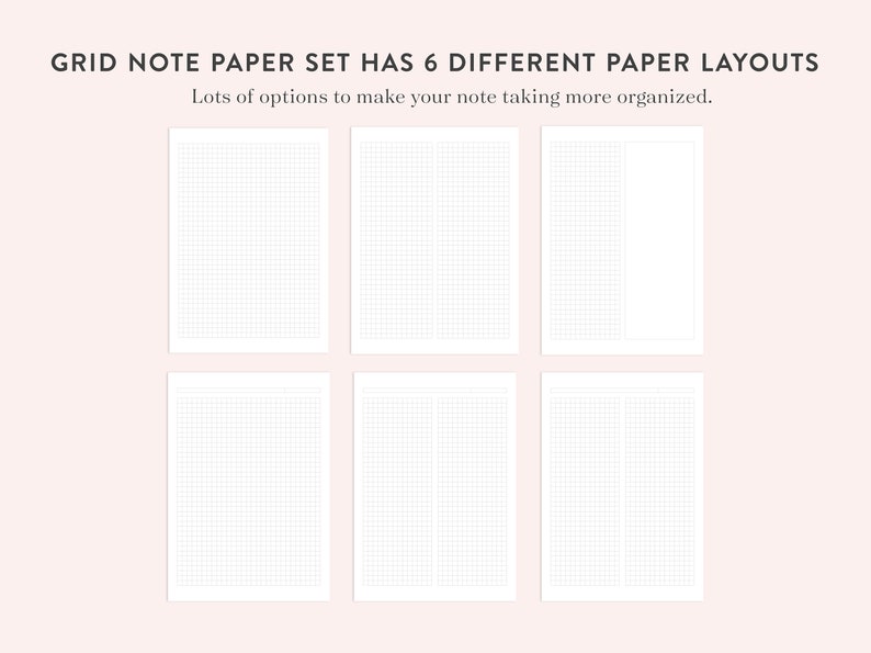 Printable Note Taking Bundle Ruled / Lined Paper Cornell - Etsy