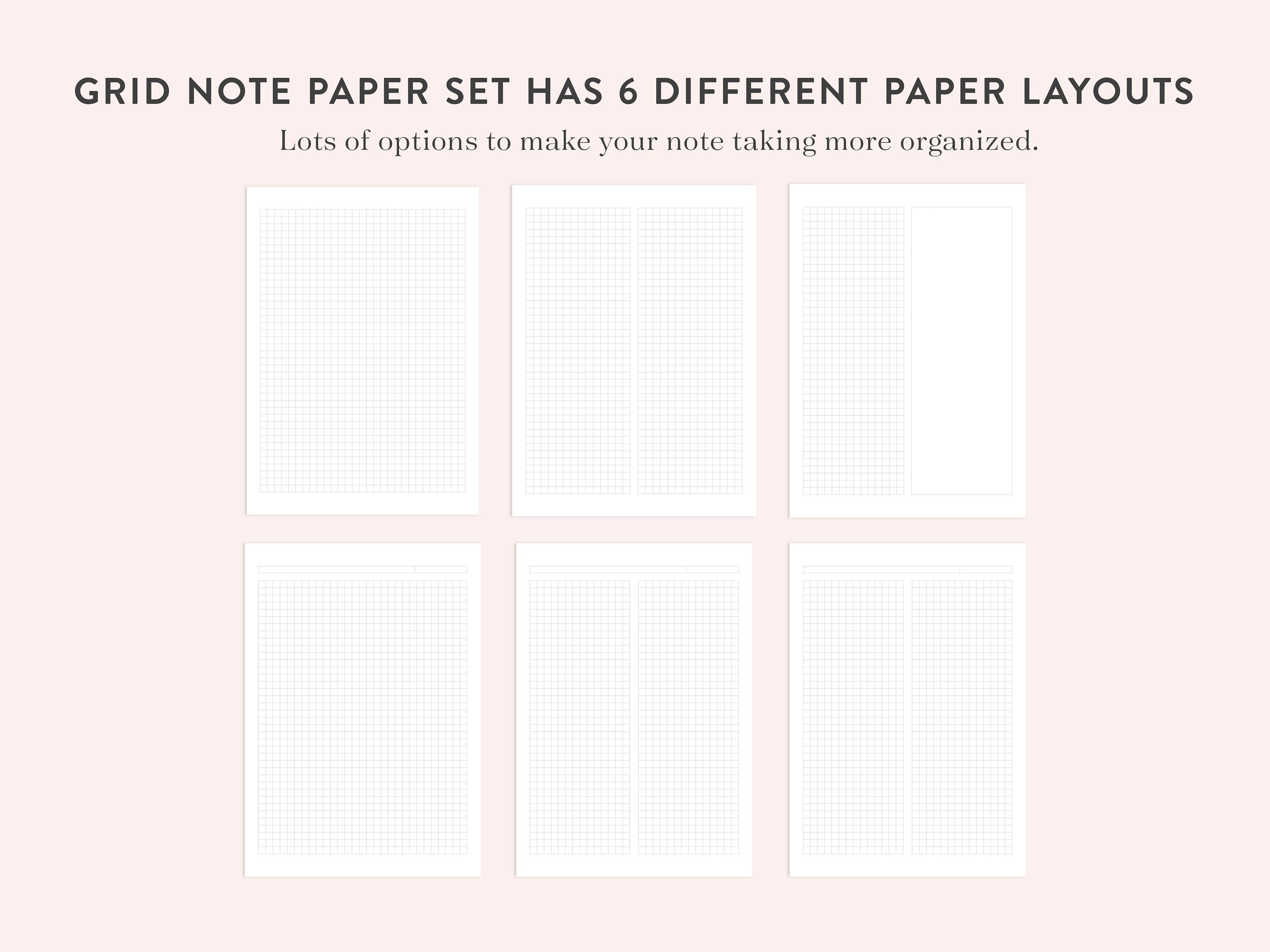 Printable Note Taking Bundle, Ruled / Lined Paper, Cornell Notes ...
