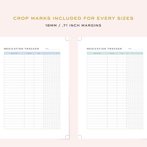 Printable Medication Tracker, Fillable | Weekly and Monthly Medication ...