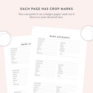 Printable Bank Account Info Sheet, Fillable Bank Account Details, Bank ...