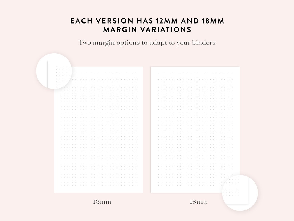 Printable Dotted Paper PDF, Dotted Sheets, Blank Dotted Paper, College ...