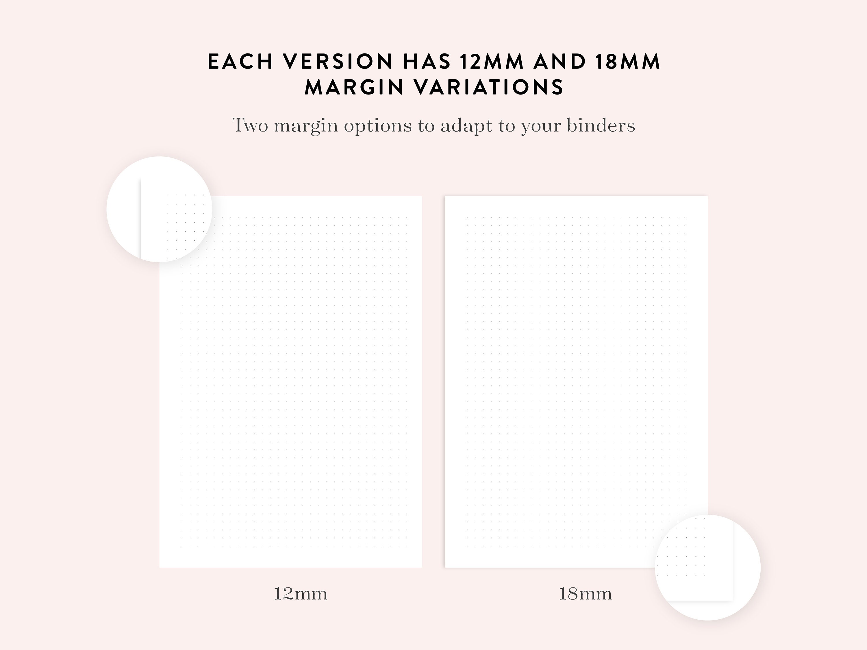 Printable Dotted Paper PDF, Dotted Sheets, Blank Dotted Paper, College ...