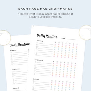 Printable Daily Routine Tracker, Fillable Daily Planner, Routine ...