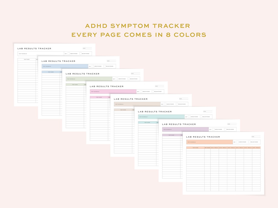 Printable Lab Results Tracker Annual Lab Results Chart Lab - Etsy