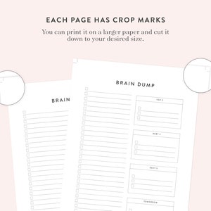 Printable Brain Dump Journal Thought Organizer Brain Dump - Etsy