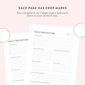 Printable Daily Reflection, Fillable | Daily Review Template - Goal ...