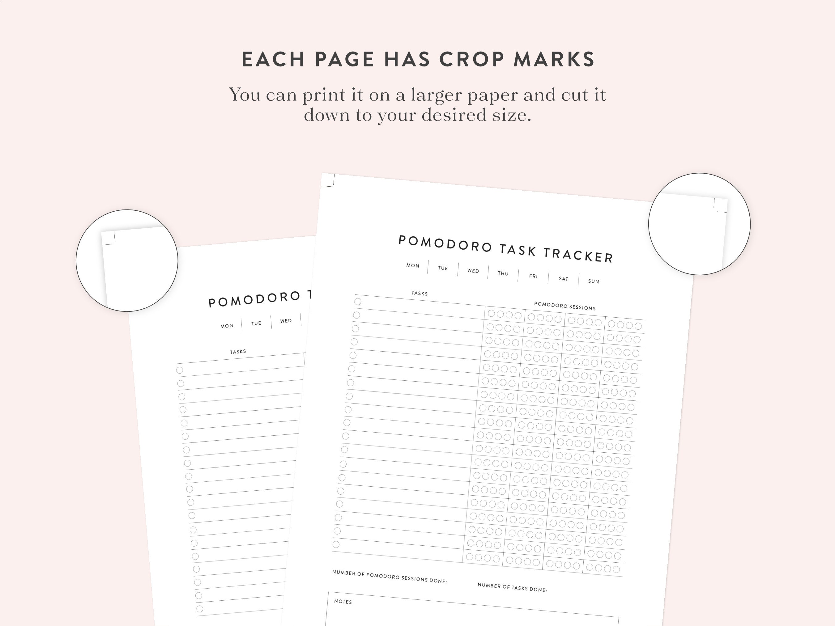 Printable Pomodoro Task Tracker Fillable Pomodoro Work and - Etsy Australia