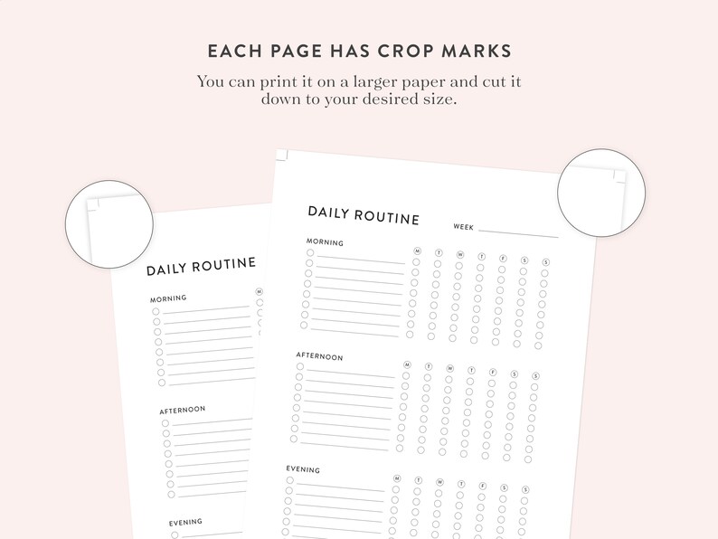 Printable Daily Routine Tracker, Fillable Daily Planner, Routine ...