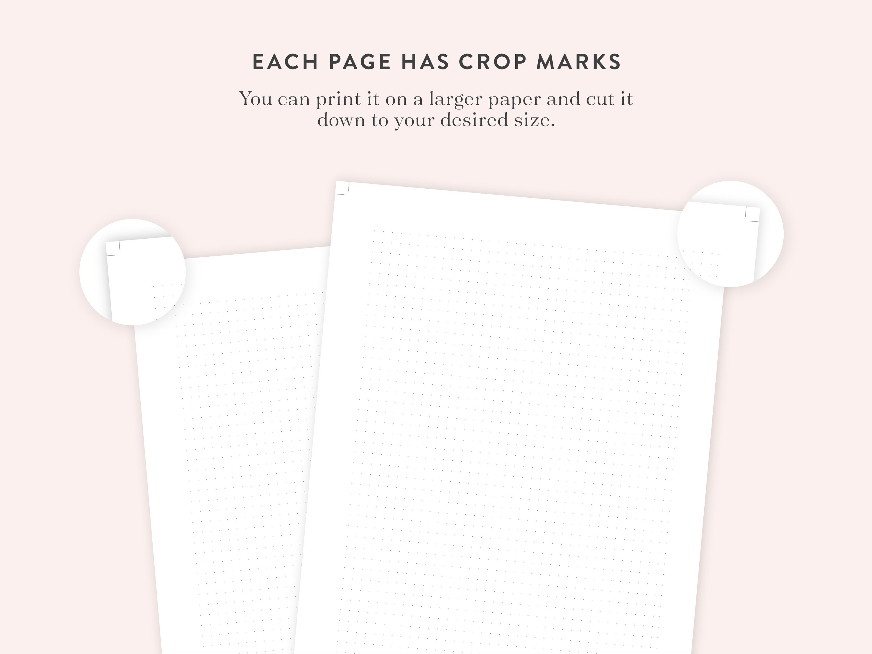 Printable Dotted Paper PDF, Dotted Sheets, Blank Dotted Paper, College ...